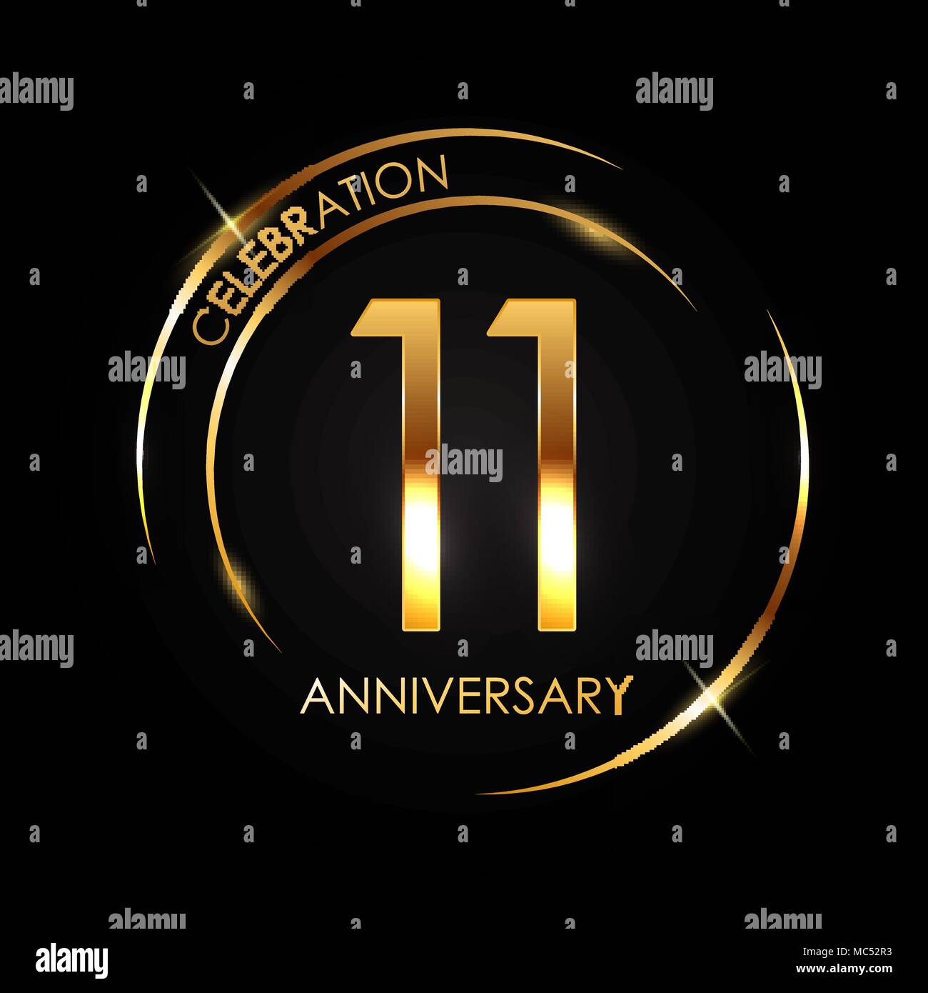11 years logo Stock Vector Images - Alamy