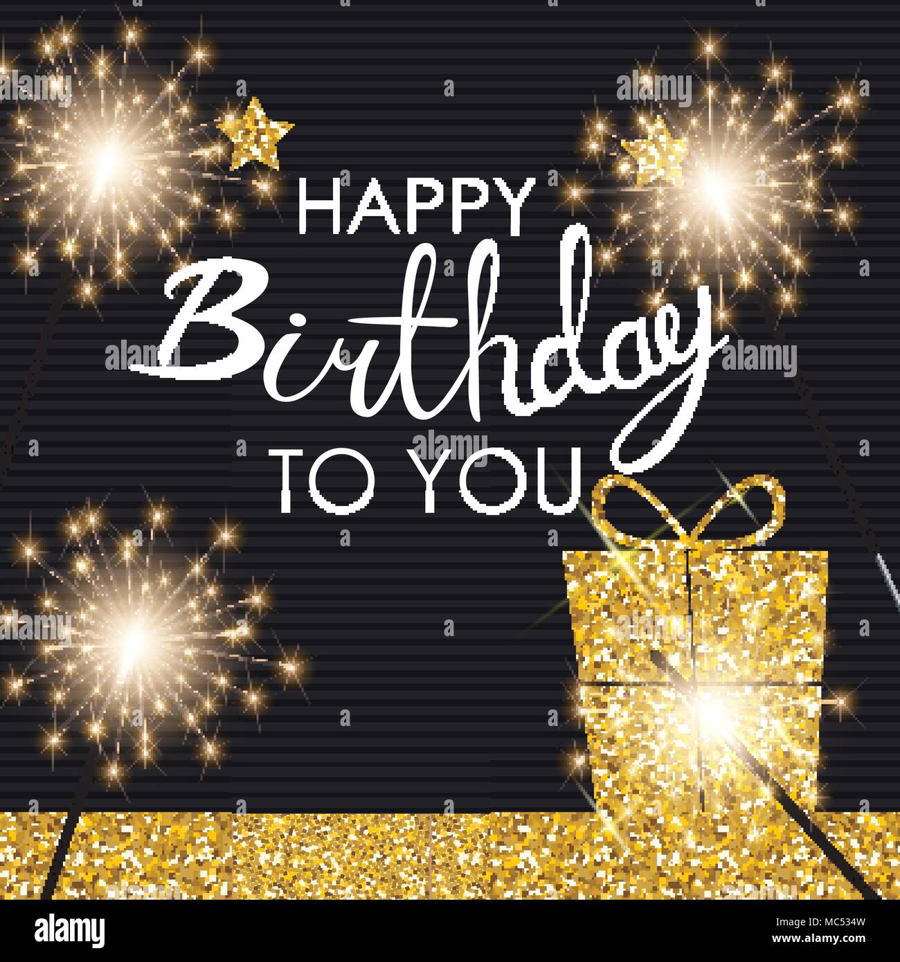 Abstract Happy Birthday Background Card Template Vector Illustration ...