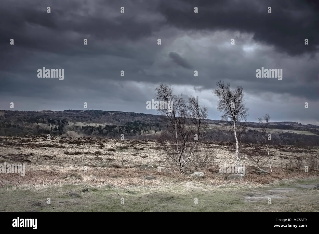 Scenic landscape of Peak District National Park,Derbyshire,Uk.British ...