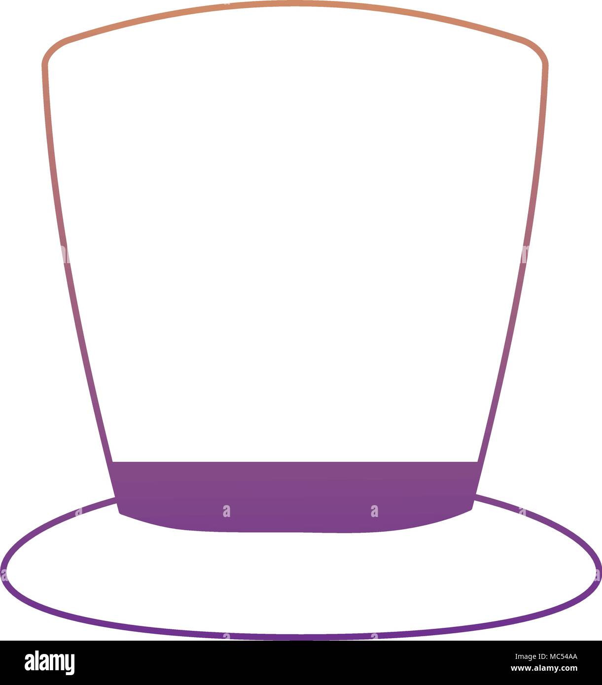 top hat icon over white background, colorful design. vector illustration Stock Vector Image ...
