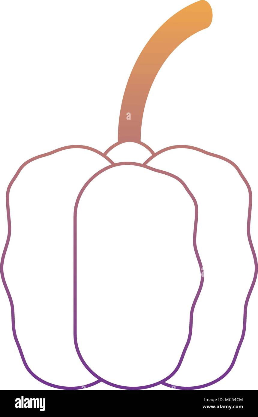 red pepper icon over white background, colorful design. vector ...