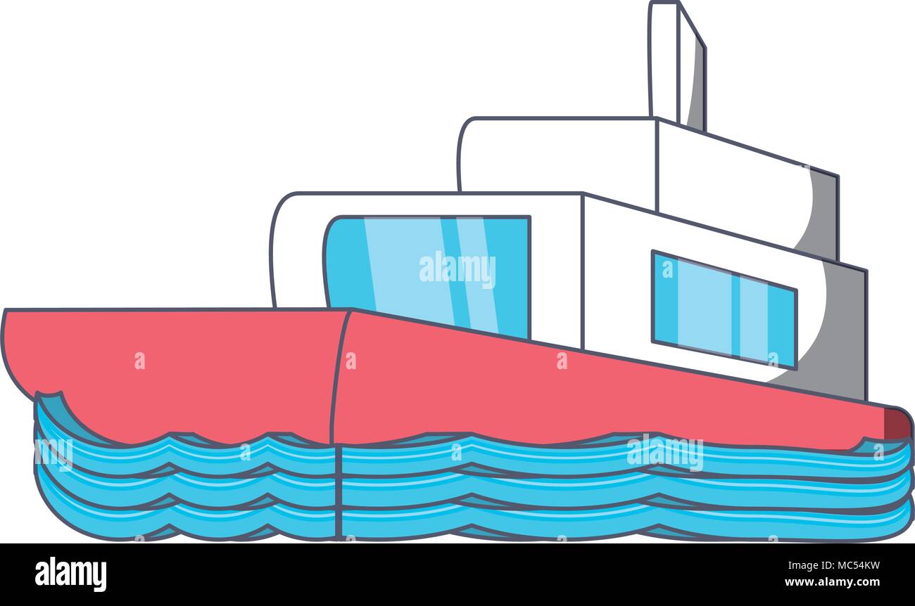 boat icon over white background, colorful design. vector illustration ...