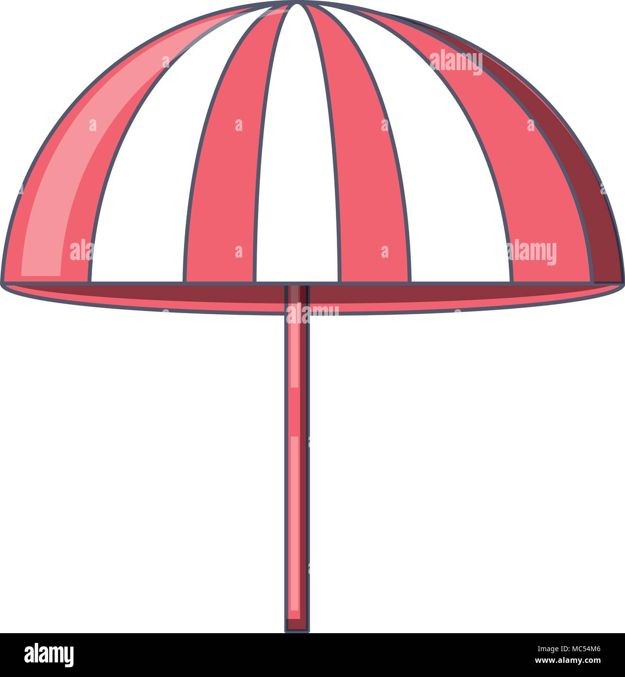 beach parasol icon over white background, colorful design. vector ...