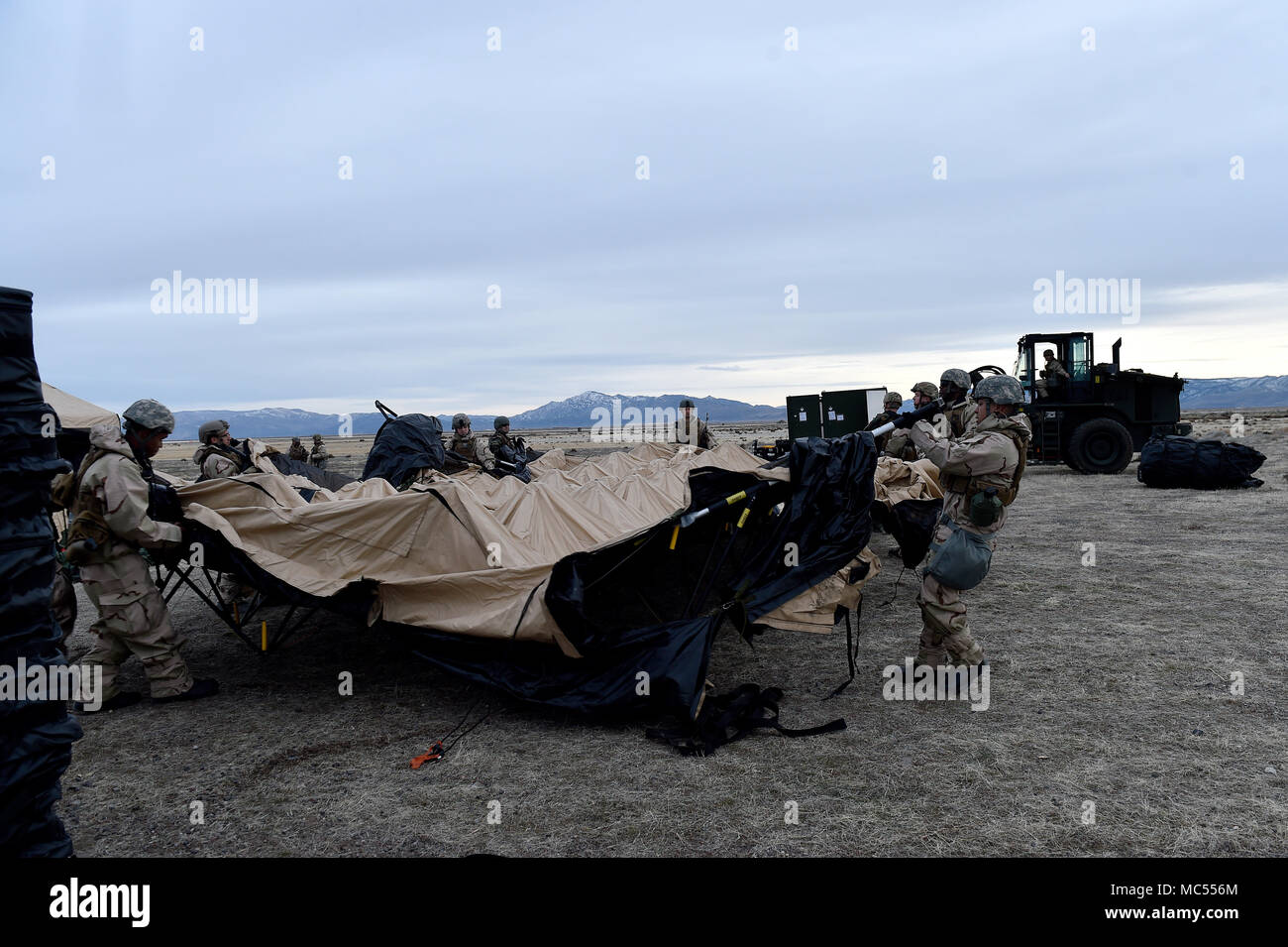 Airmen assigned to the 821st Contingency Response Group set up the ...