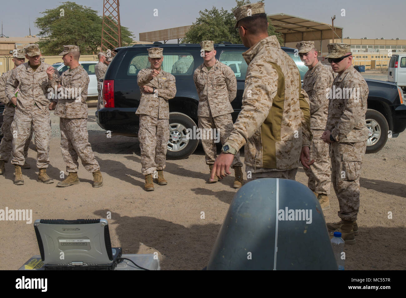 UNDISCLOSED LOCATION, Middle East – U.S. Marine Cpl. Tevita Jones, network administrator with ...