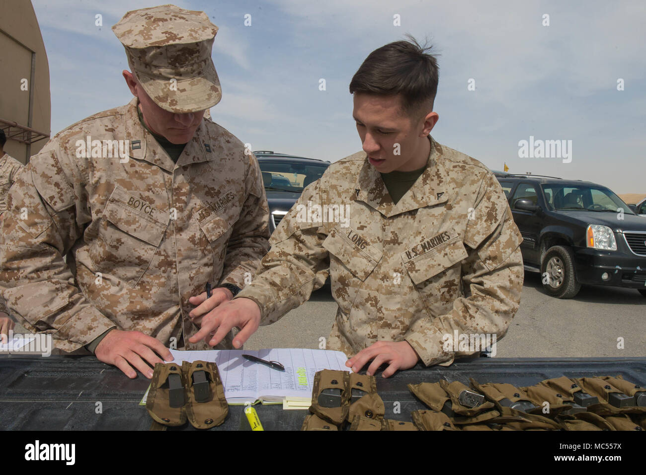 UNDISCLOSED LOCATION, Middle East – U.S. Marine Capt. Lee A. Boyce ...