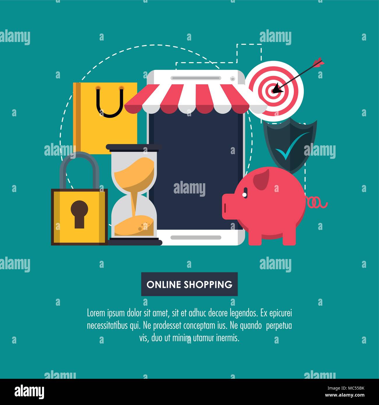 Online shopping infographic Stock Vector Image & Art - Alamy