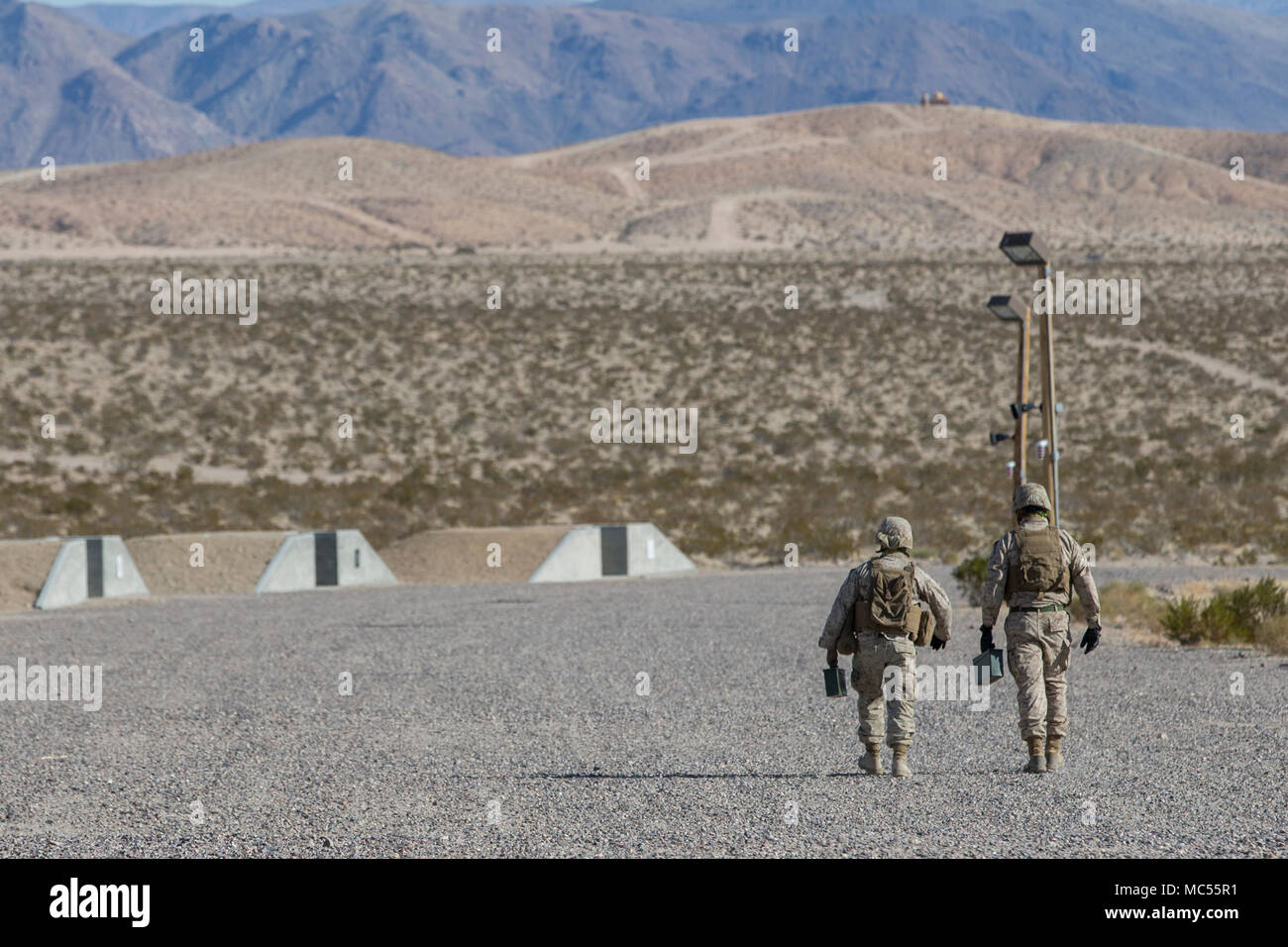 U.S. Marines with Bravo Battery, 2nd Low Altitude Air Defense (LAAD ...