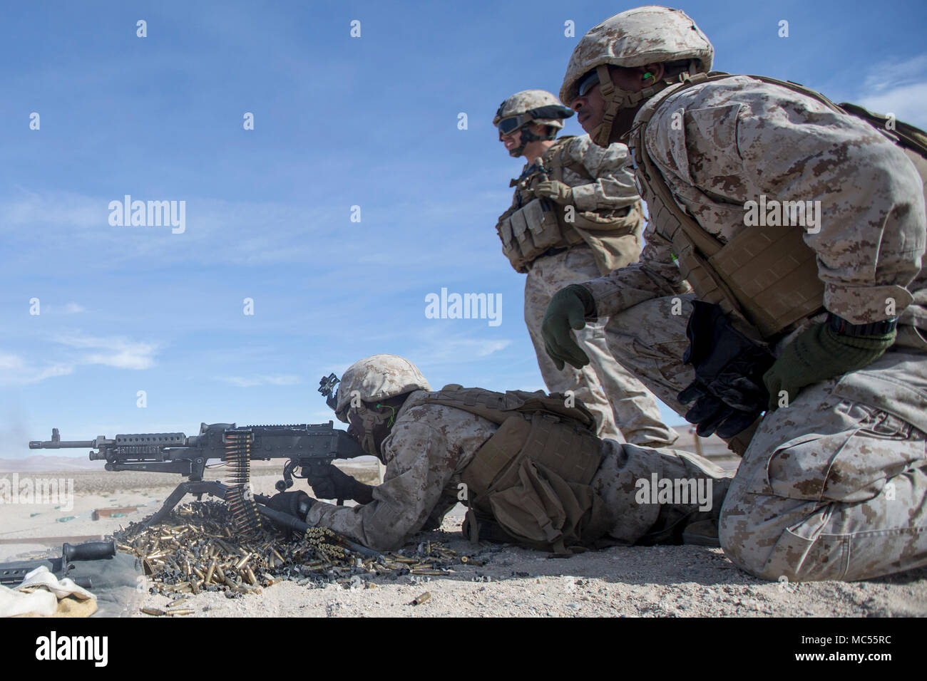 U.S. Marines with Bravo Battery, 2nd Low Altitude Air Defense (LAAD ...