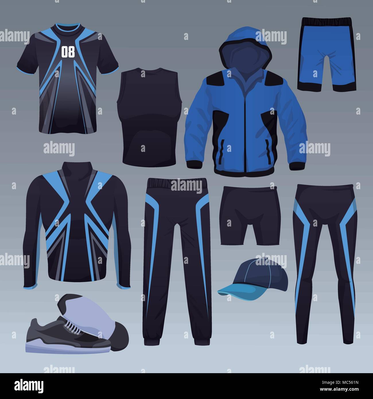Set of sport wear collection Stock Vector Image & Art - Alamy