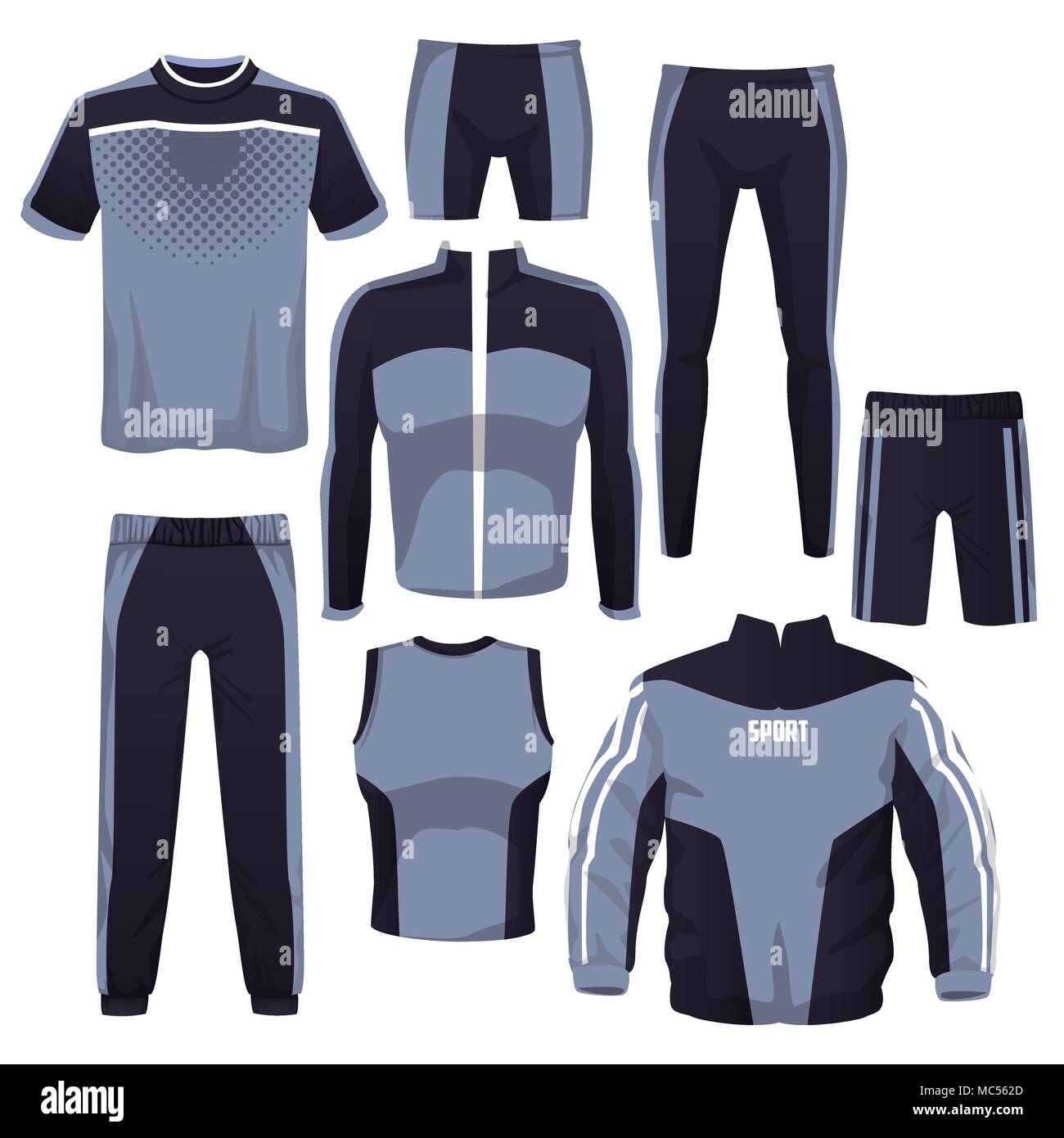 Set of sport wear collection Stock Vector Image & Art - Alamy