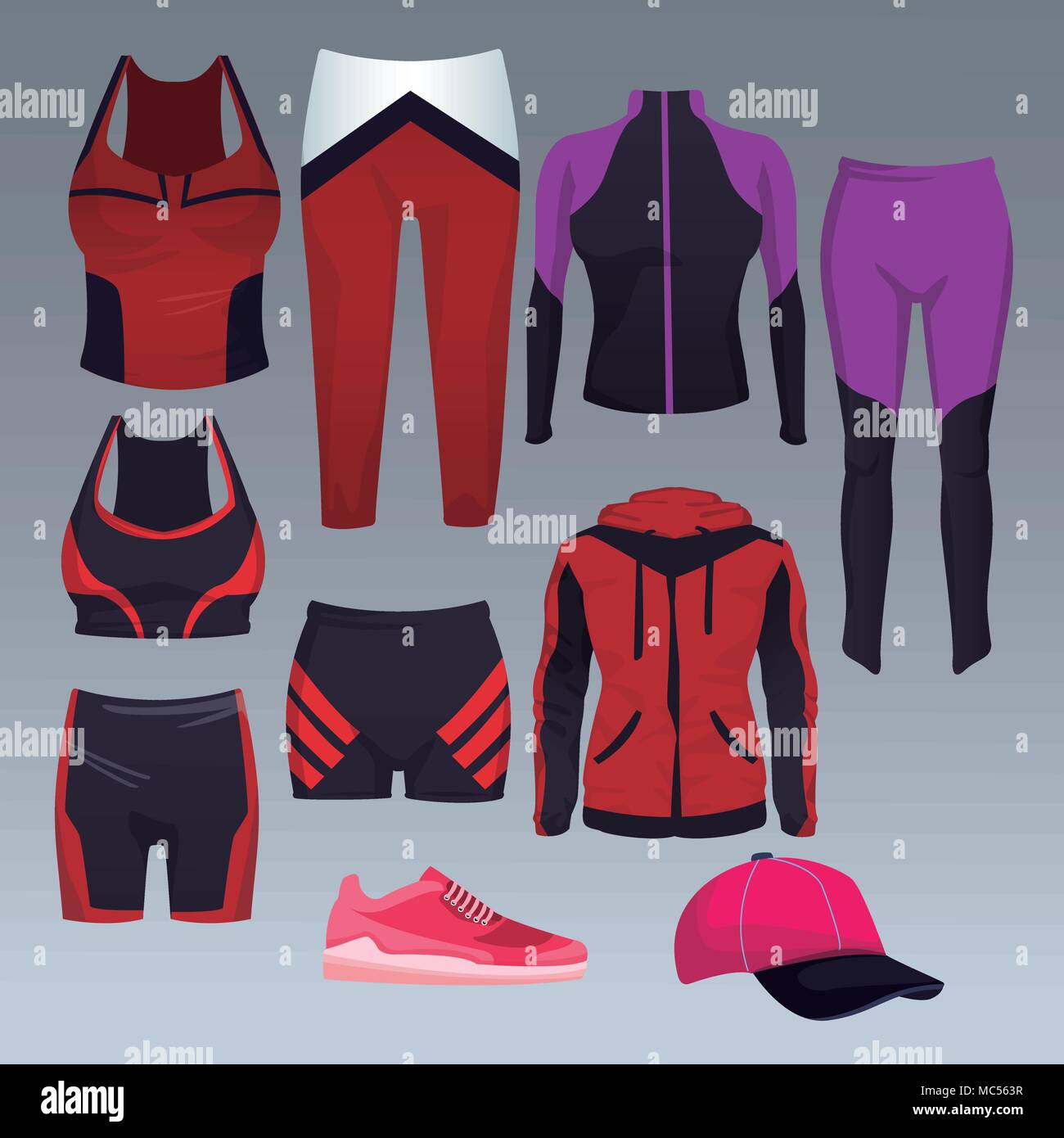 Set of sport wear collection Stock Vector Image & Art - Alamy
