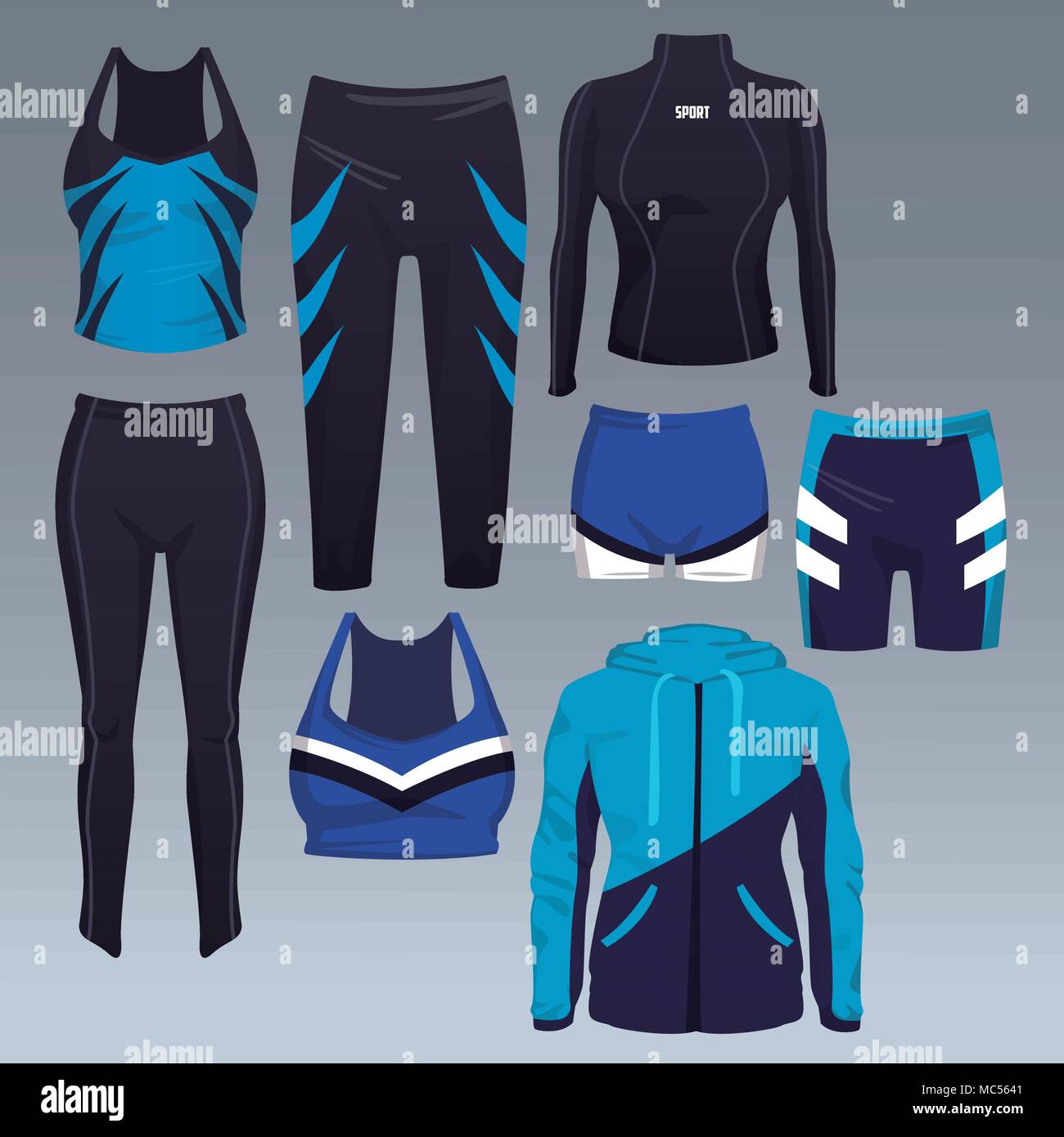 Set of sport wear collection Stock Vector Image & Art - Alamy