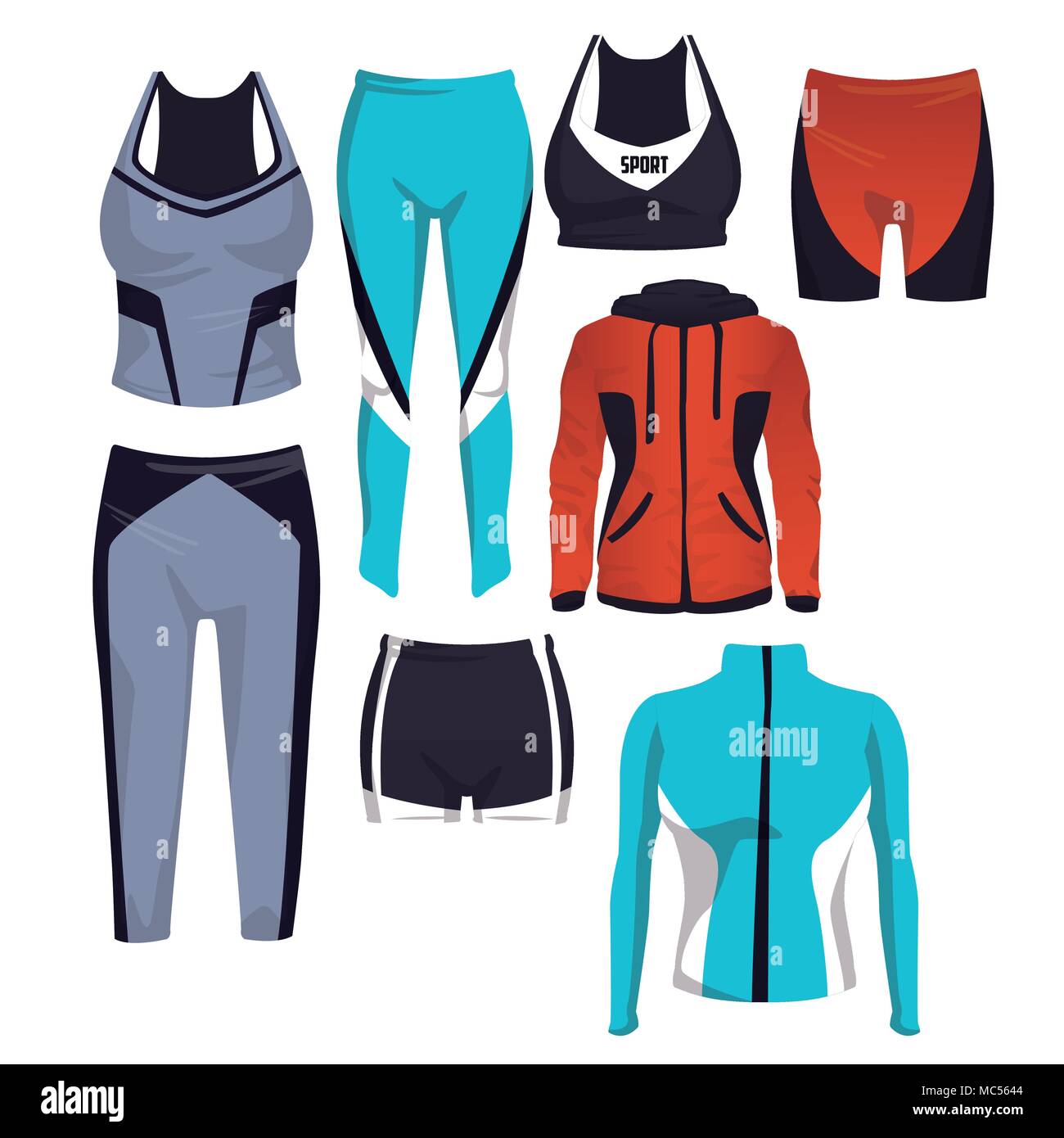 Set of sport wear collection Stock Vector Image & Art - Alamy