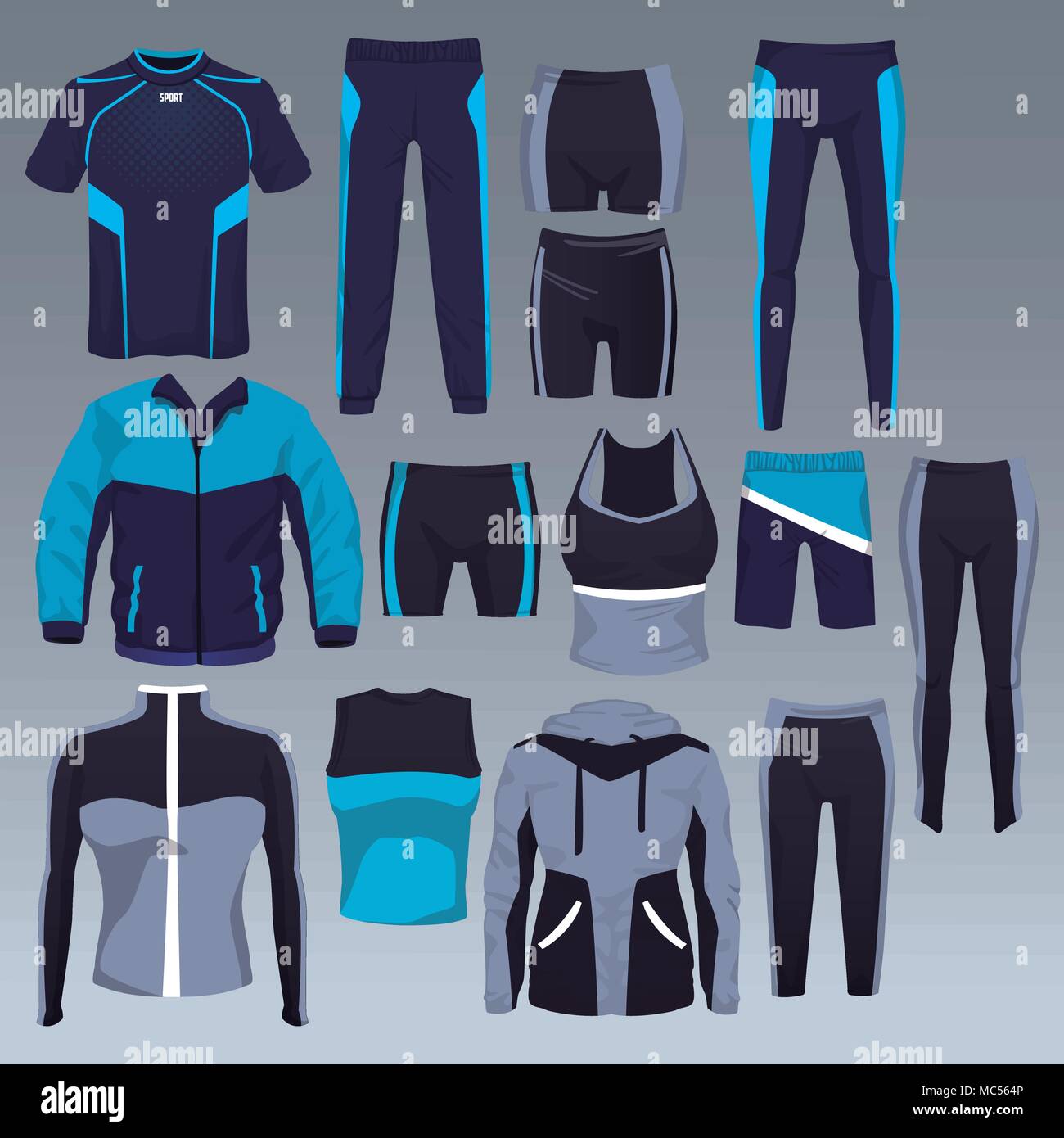 Set of sport wear collection Stock Vector Image & Art - Alamy