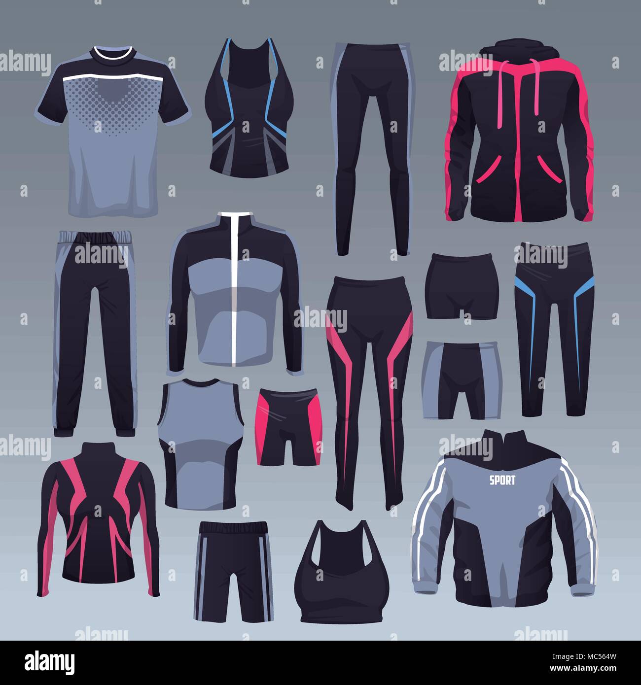 Set of sport wear collection Stock Vector Image & Art - Alamy