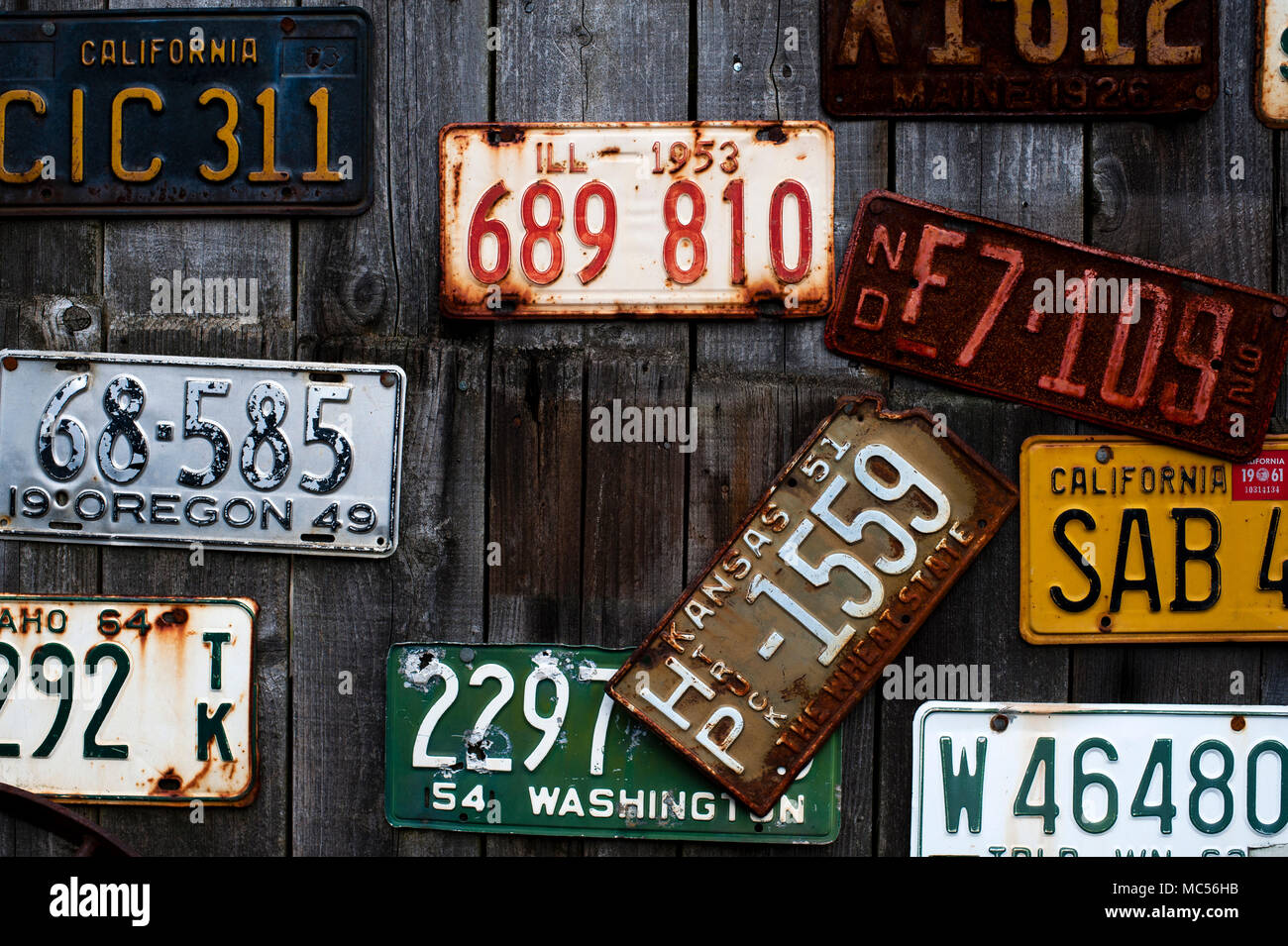 Collecting license plates hi-res stock photography and images - Alamy