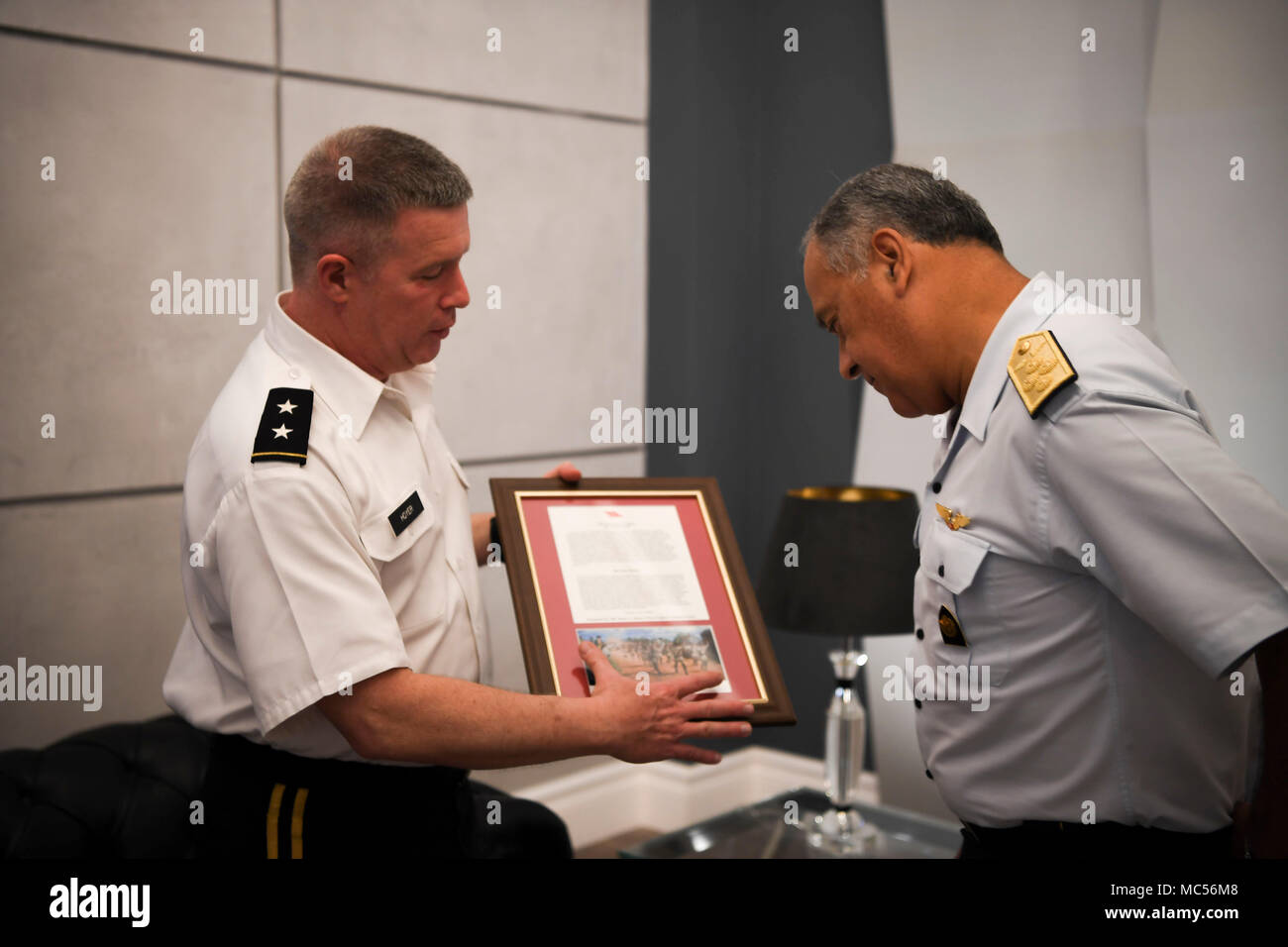 U.S. Army Maj. Gen. James A. Hoyer, the Adjutant General of the West ...