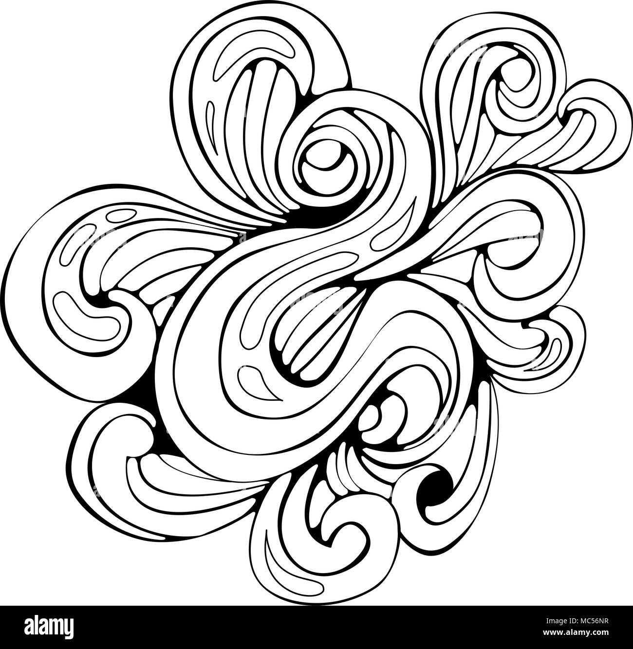 Horizontal Swirl Design