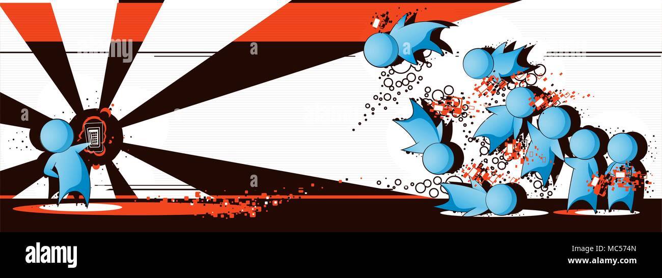 Mobile device impact Stock Vector Images - Alamy