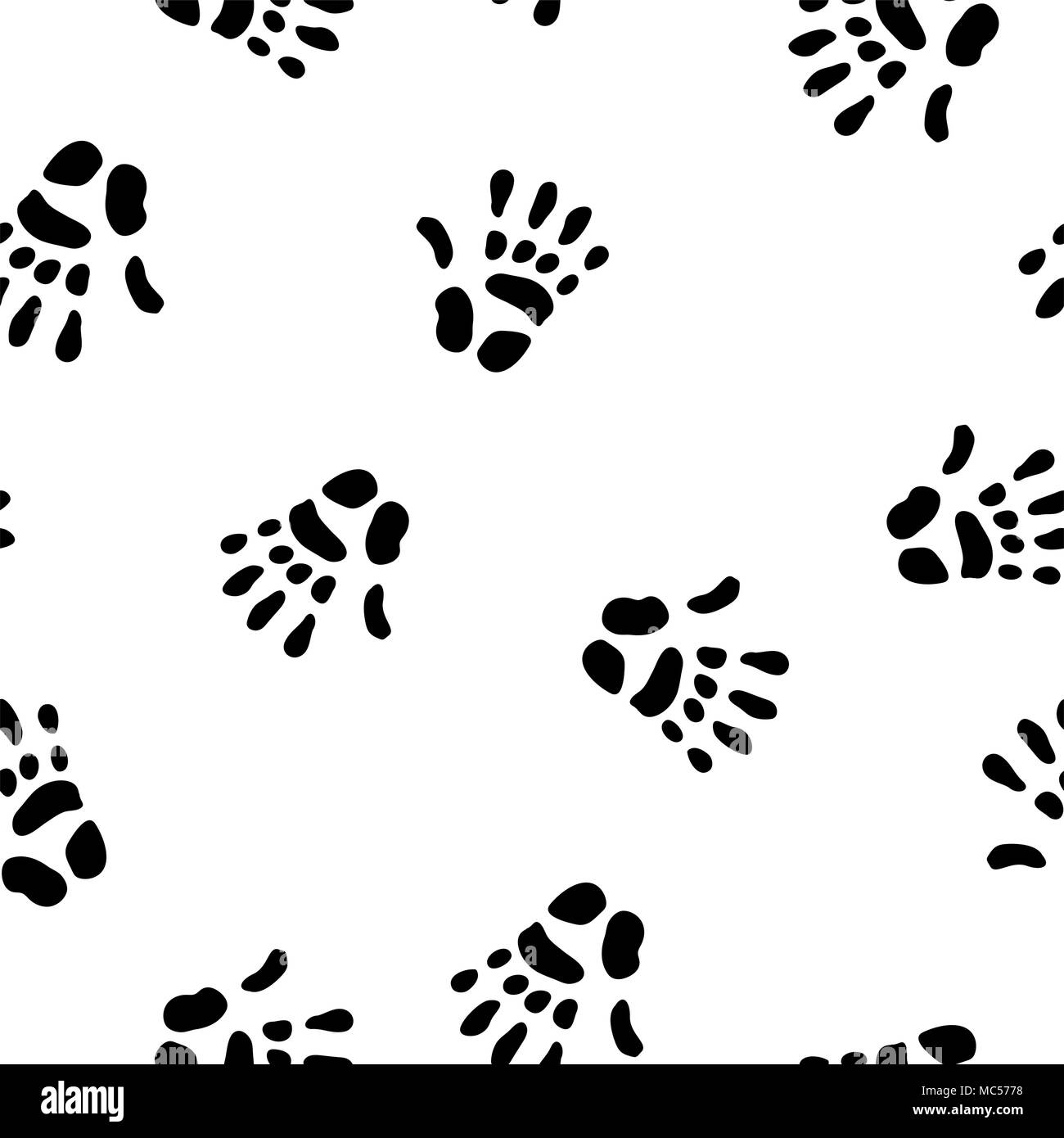 Seamless hand prints Black and White Stock Photos & Images - Alamy
