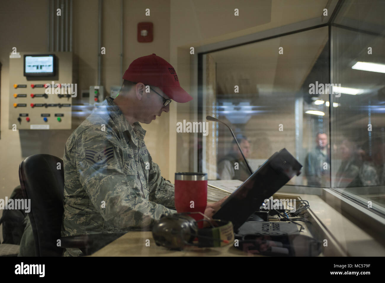 U.S. Air Force Staff Sgt. Cameron Husted, 55th Security Forces Squadron ...