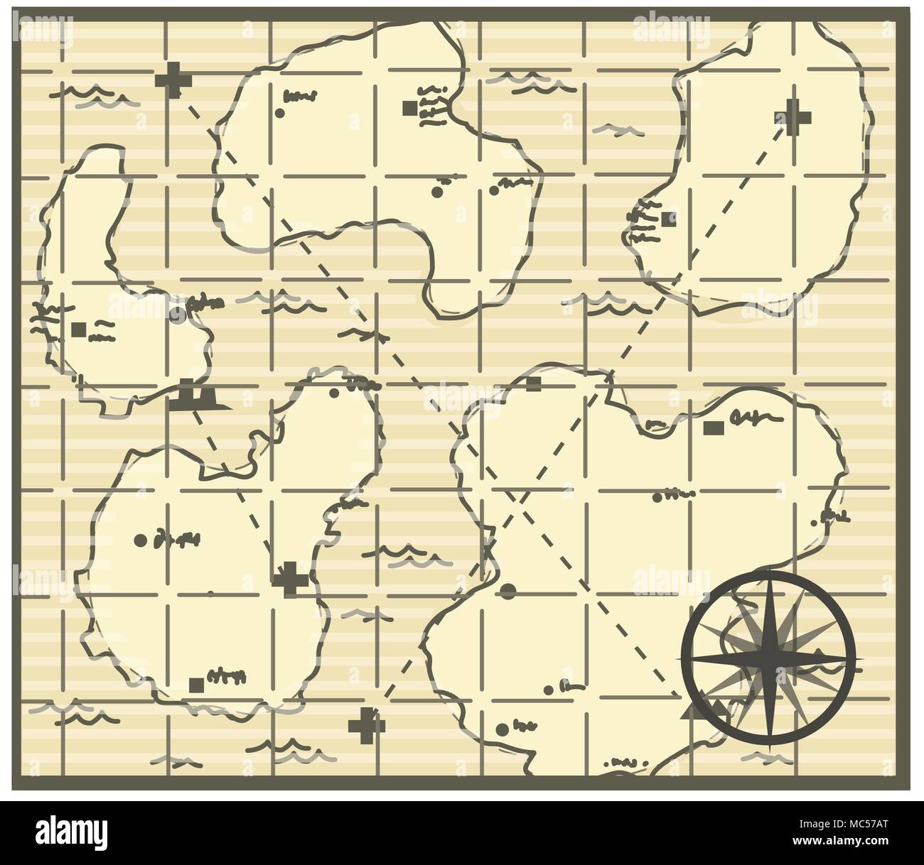 Generic map Stock Vector Images - Alamy