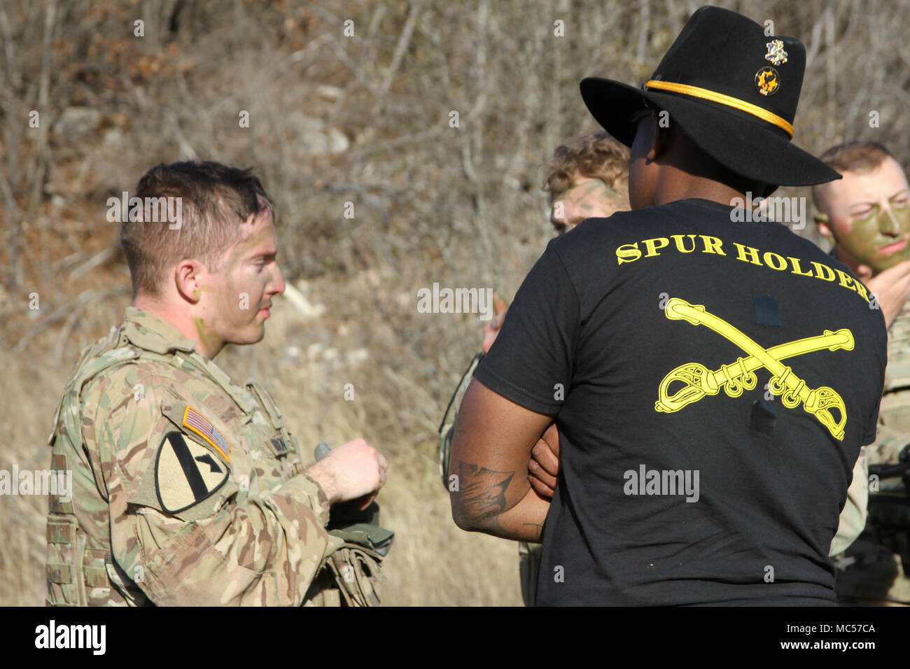 A Spur Holder from 6th Squadron, 9th Cavalry Regiment, 3rd Armored ...
