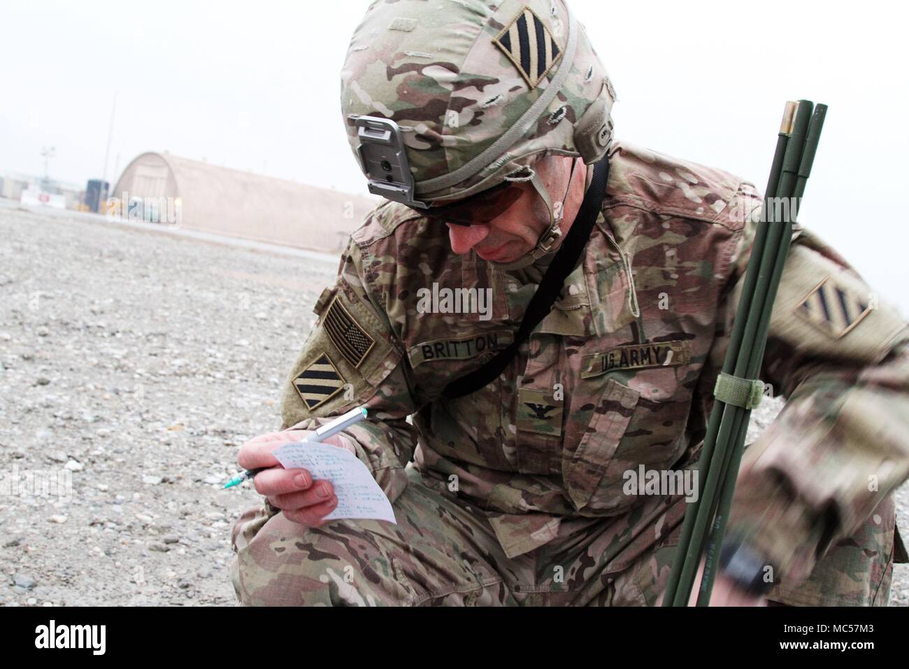 BAGRAM AIRFIELD, Afganistan - Col. Jeffrey Britton, commander of the ...