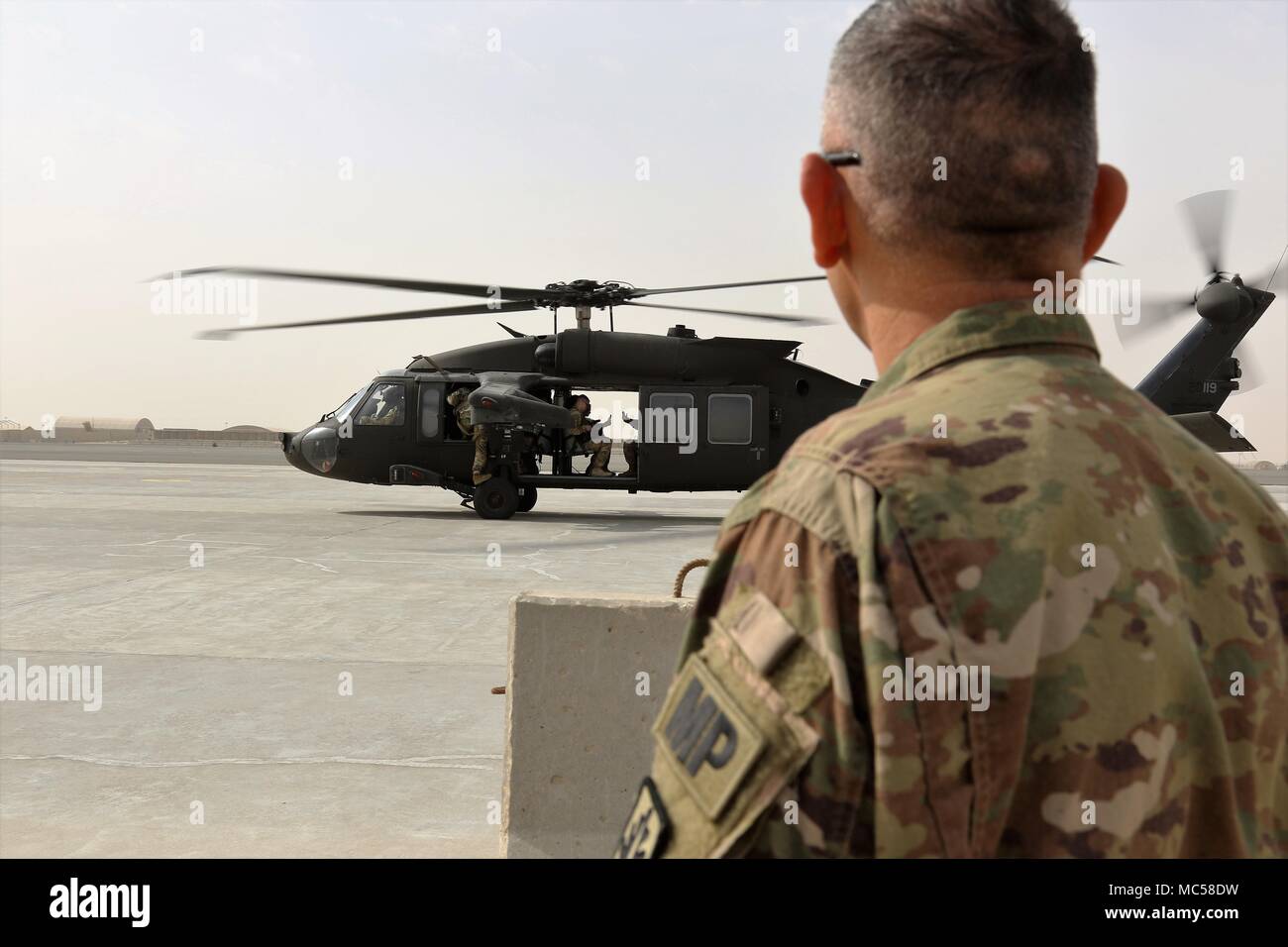 180126-A-RW053-109 CAMP ARIFJAN, Kuwait – Sgt. 1st Class Gerry Kistner ...