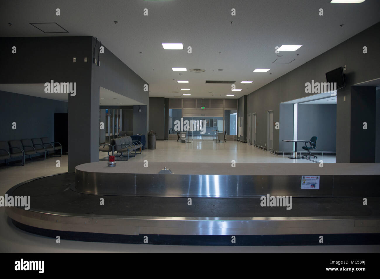 The Baggage claim area was renovated as part of the year-long project ...