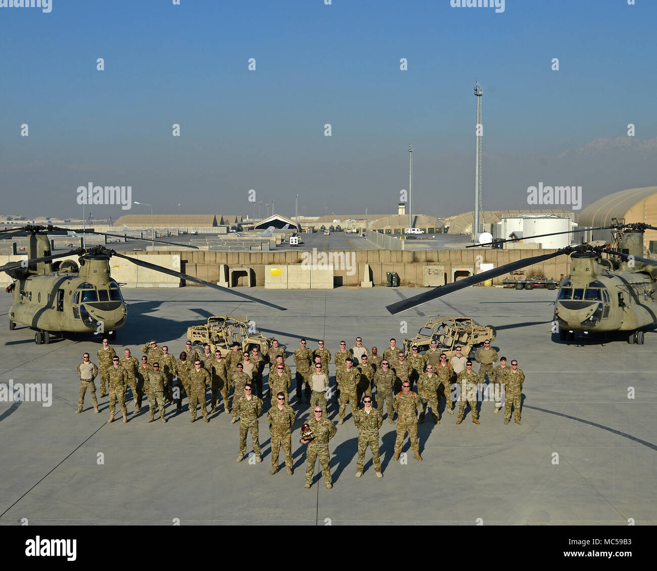 The 83rd Expeditionary Rescue Squadron poses for a photo at Bagram ...