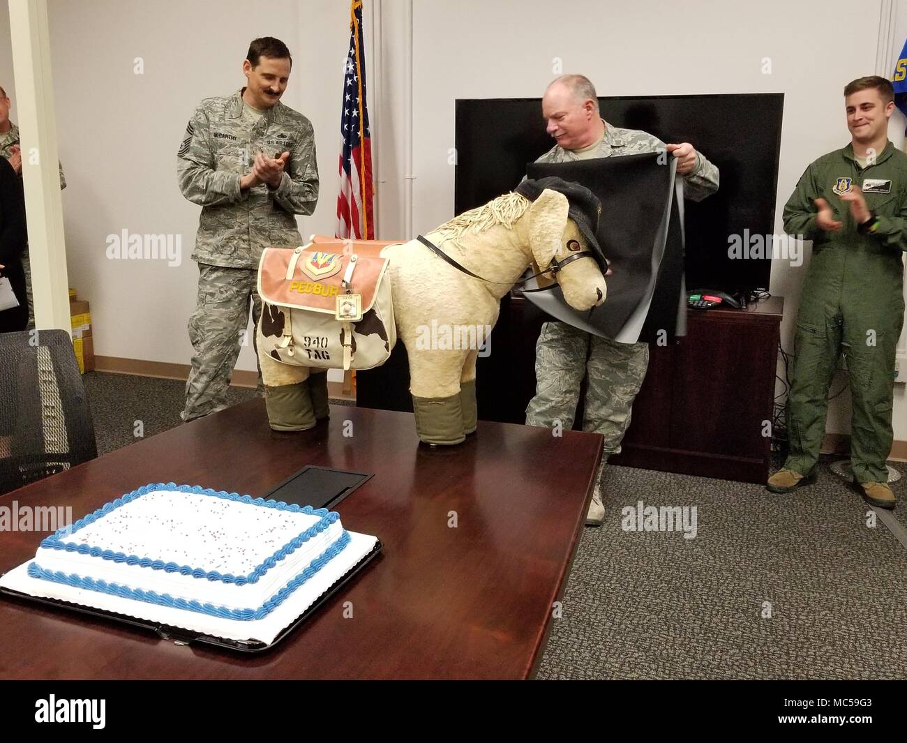 Chief Master Sgt. Dan McCarthy (left), 940th Maintenance Squadron ...