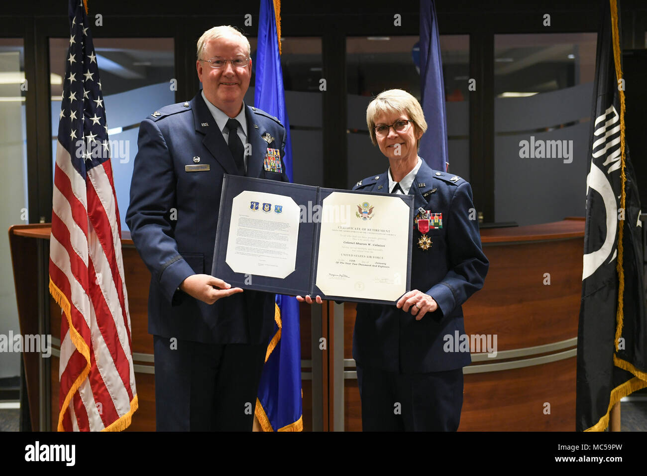 Col. Sharon Colaizzi, commander of the 911th Aeromedical Staging ...
