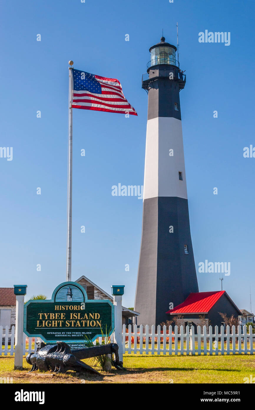 Tybee Island Lighthouse on Tybee Island in Geogia, is called the "pride ...