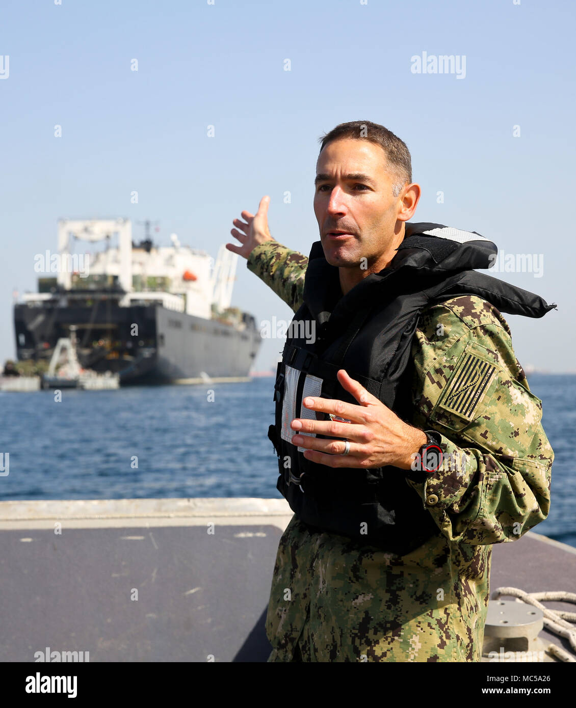 U.S. 5TH FLEET AREA OF OPERATIONS (Jan. 24, 2018) U.S. Navy Capt. Scott ...