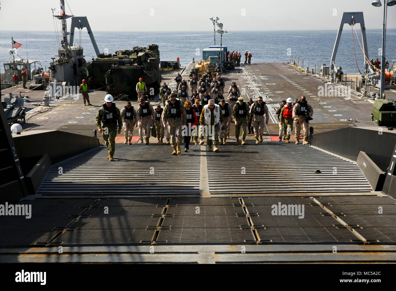 FUJAIRAH NAVAL BASE, United Arab Emirates (Jan. 24, 2018) Members of ...