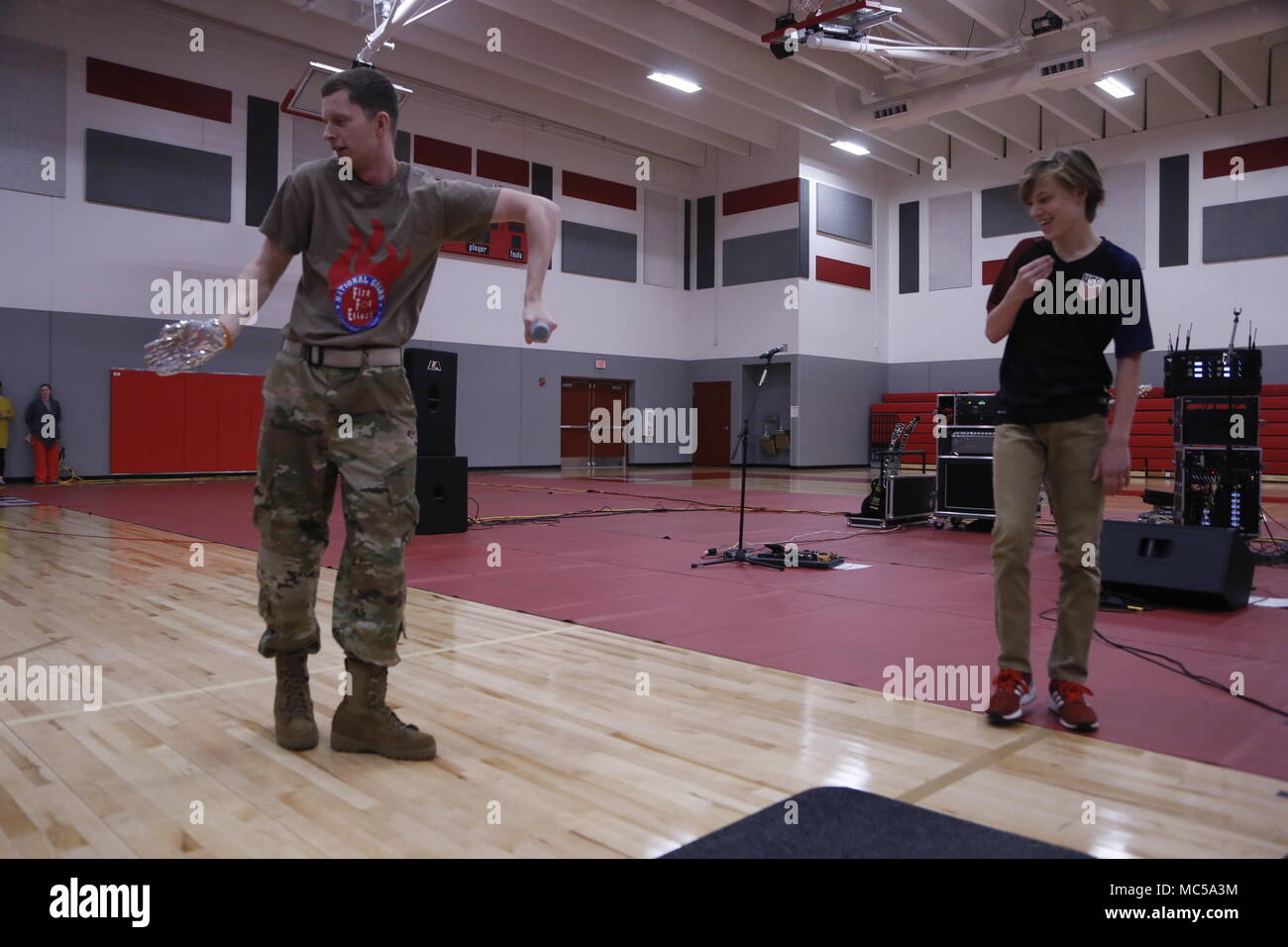 SPC Zach Nickerson performs Michael Jackson's "Billie Jean" with the ...