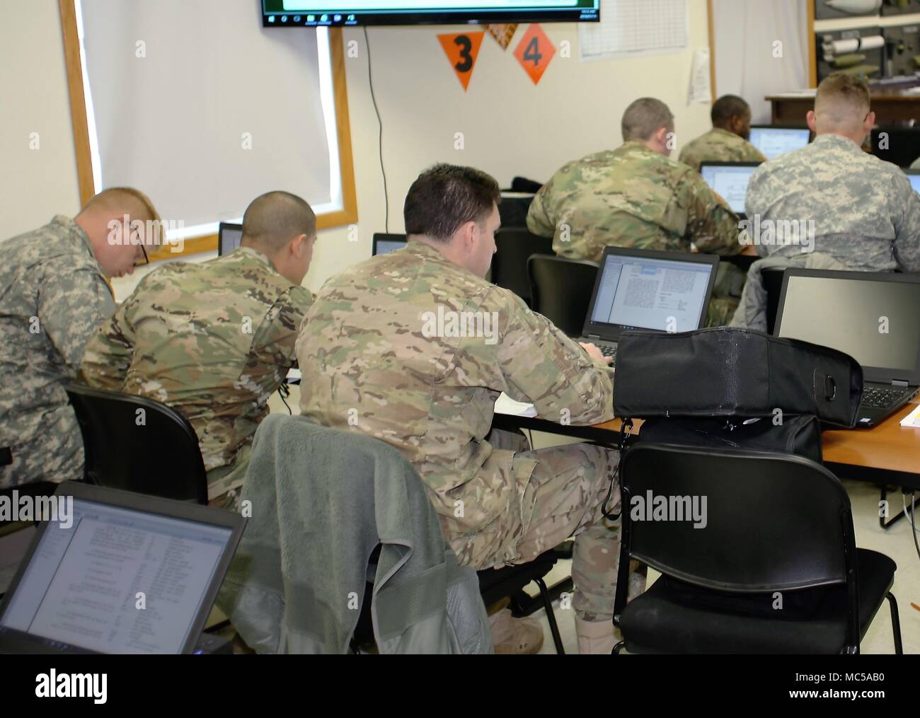 Students in the 89B Ammunition Supply Course, taught by the 13th ...