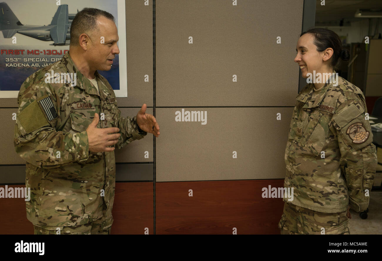 U.S. Air Force Chief Master Sgt. Matthew Caruso, command senior ...
