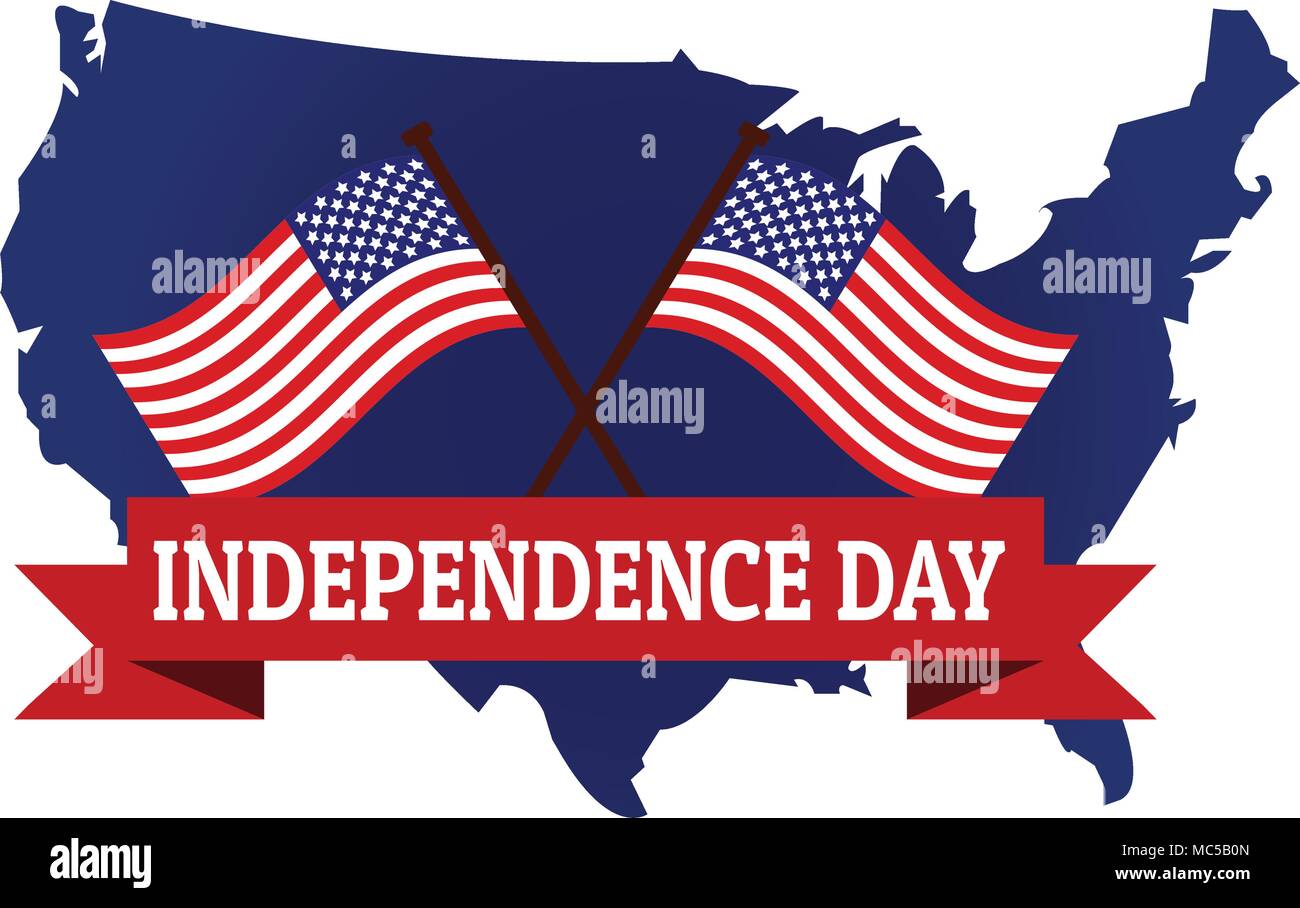 abstract independence day background with some special objects Stock ...