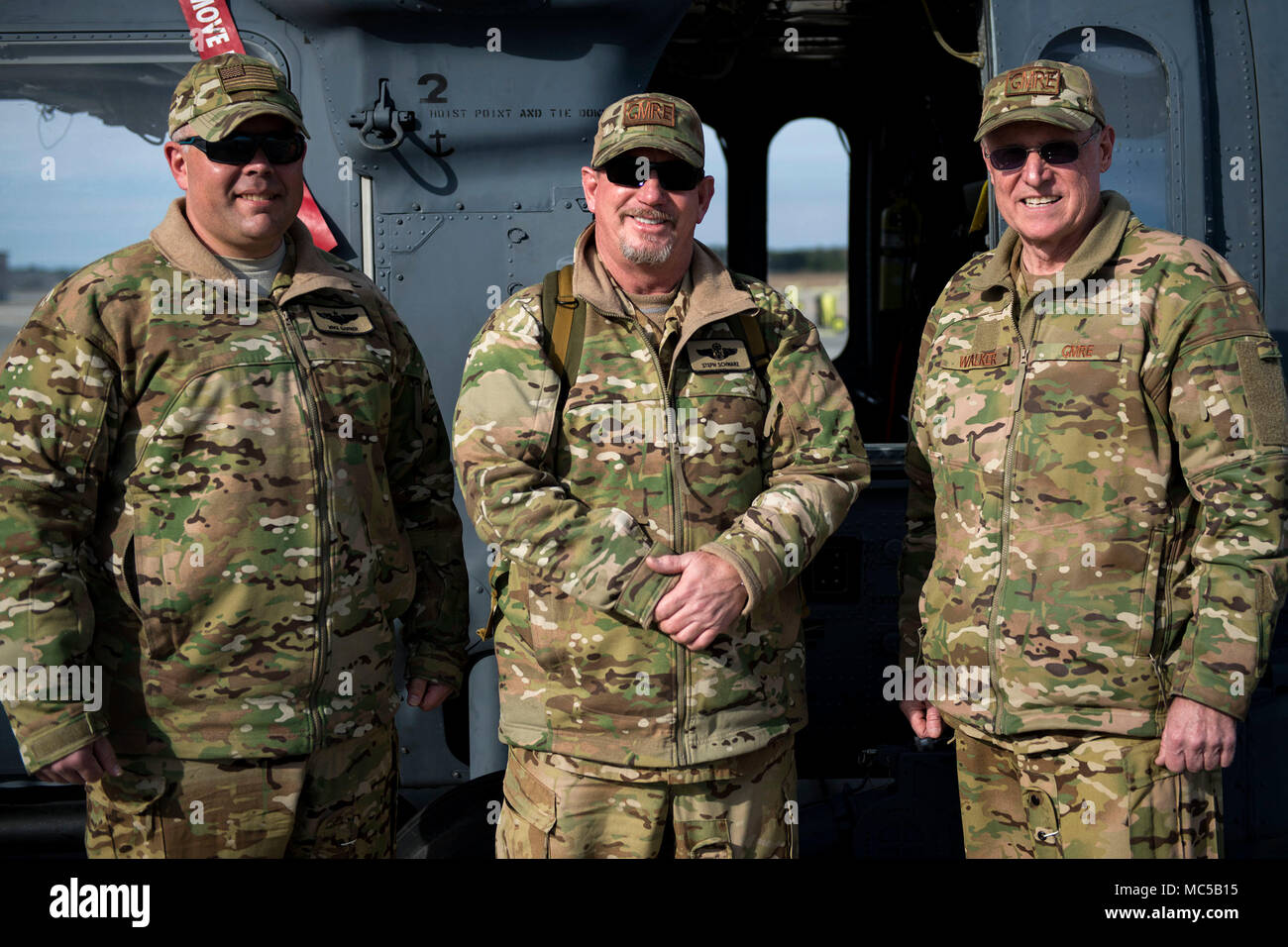 Mike Garner, left, Steph Schwarz, and Bob Walker, flight test ...