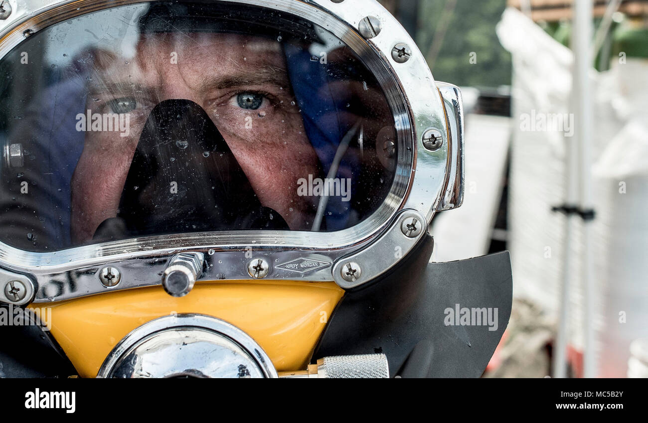 Master Chief Navy Diver Joshua Dumke, assigned to Commander, Task Force ...