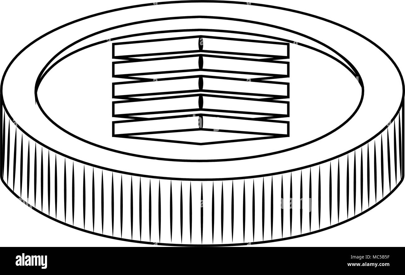 Abstract virtual coin Stock Vector Image & Art - Alamy