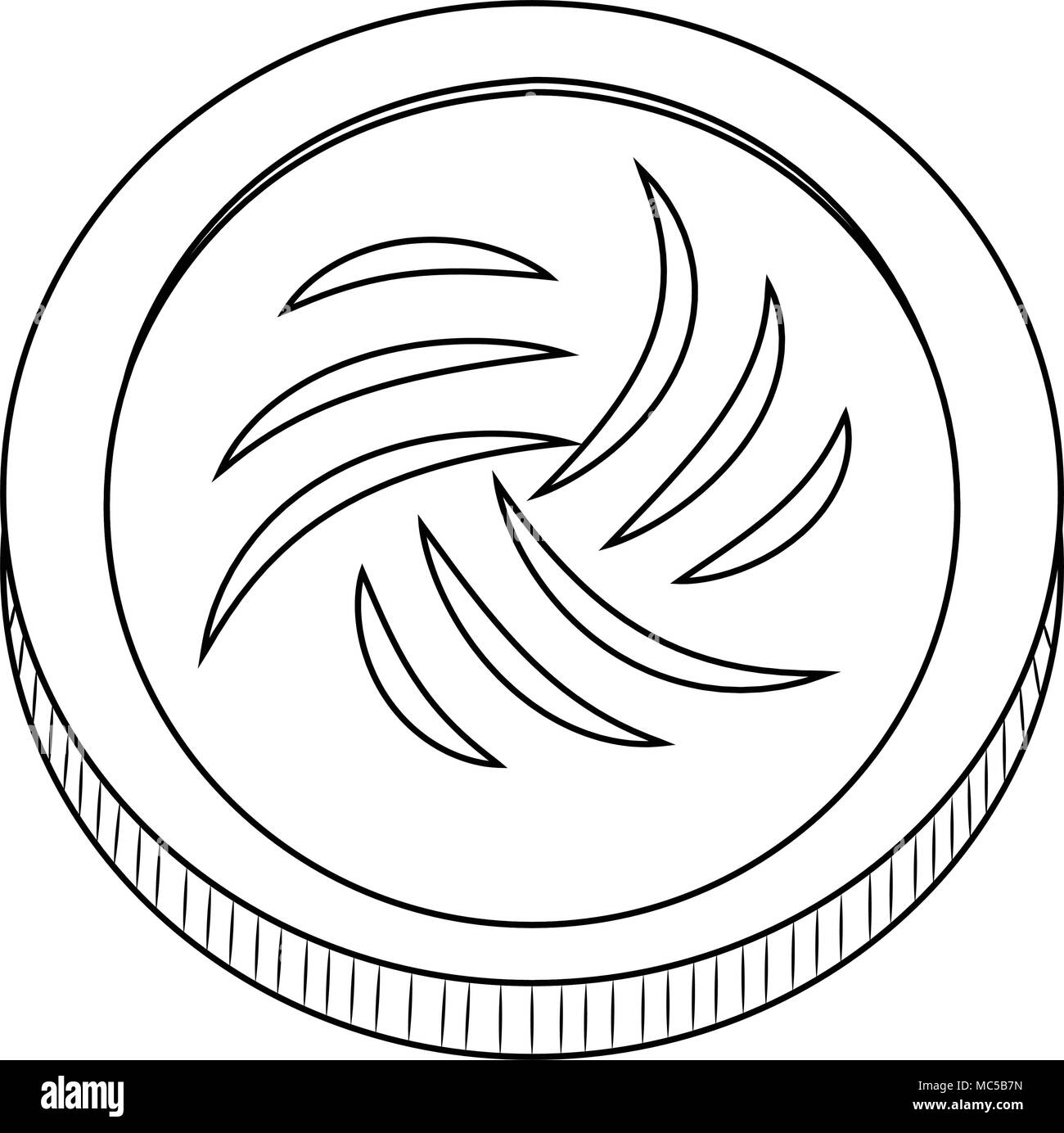 Abstract virtual coin Stock Vector Image & Art - Alamy