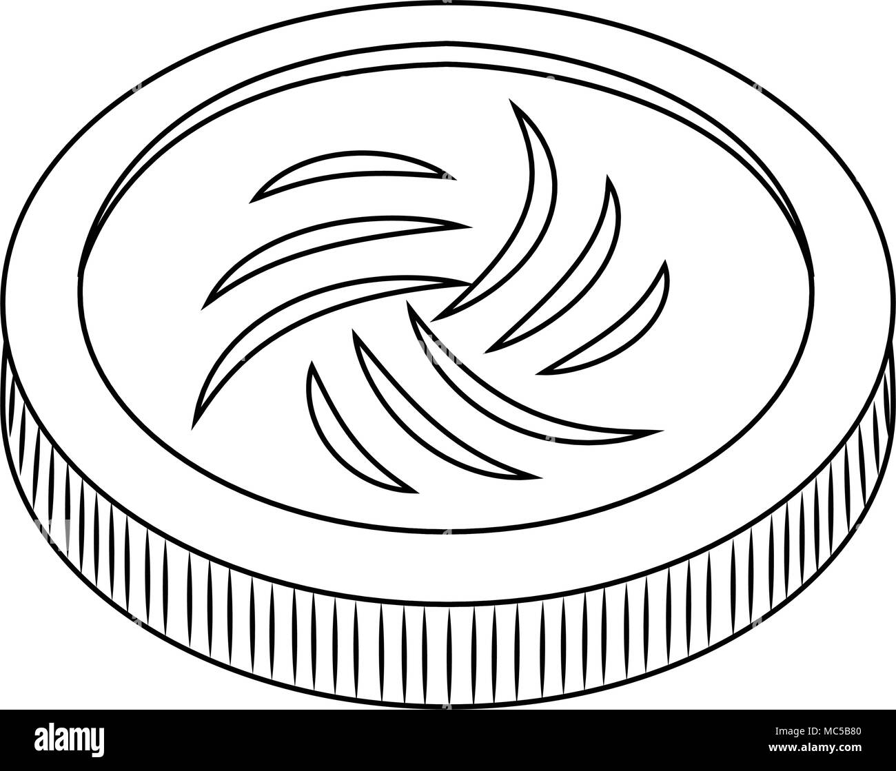 Abstract virtual coin Stock Vector Image & Art - Alamy