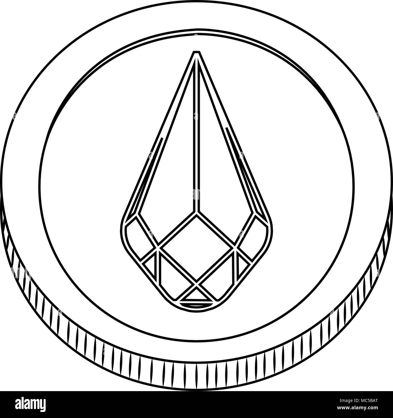 Abstract virtual coin Stock Vector Image & Art - Alamy