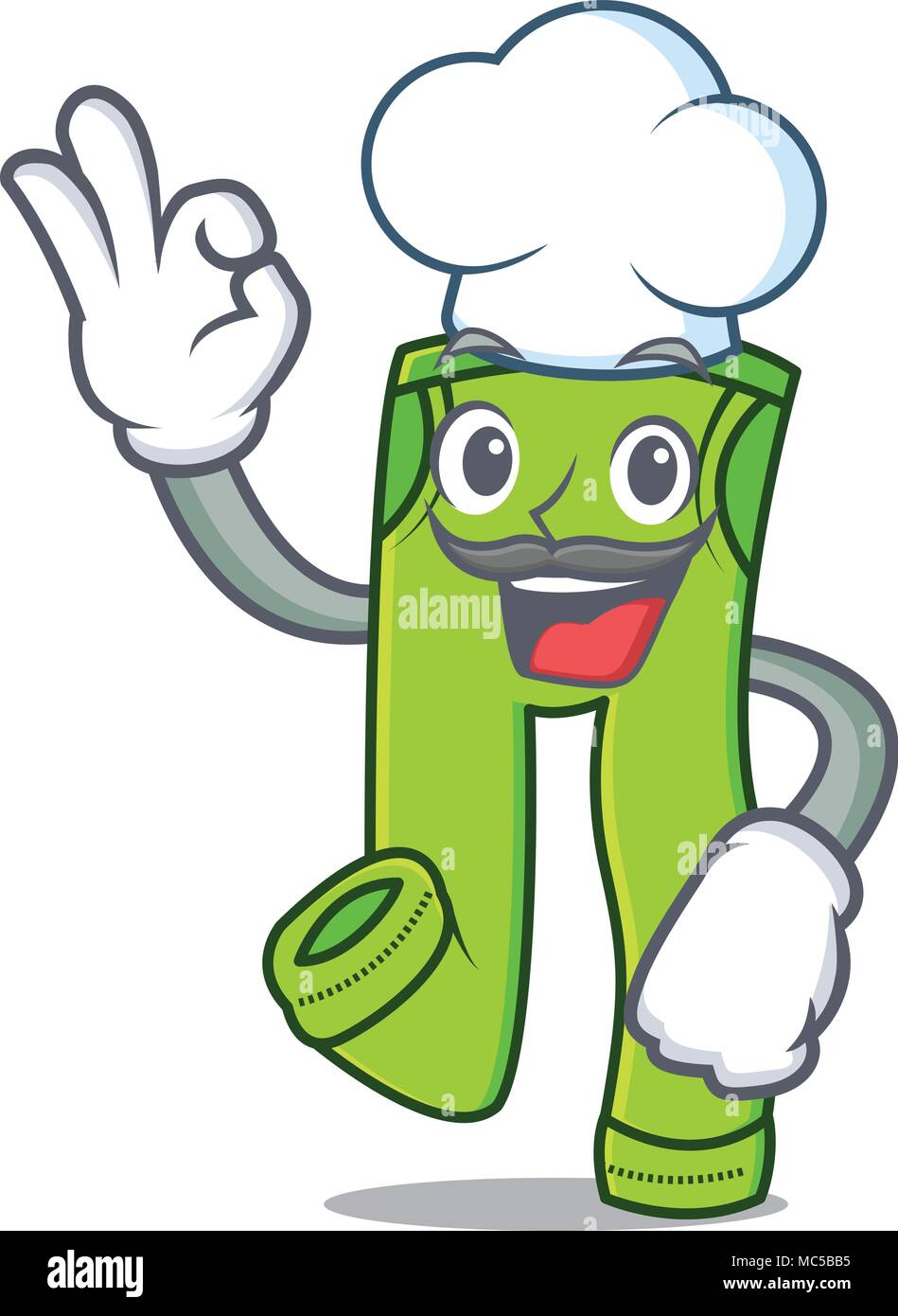 Chef pants character cartoon style vector illustration Stock Vector ...