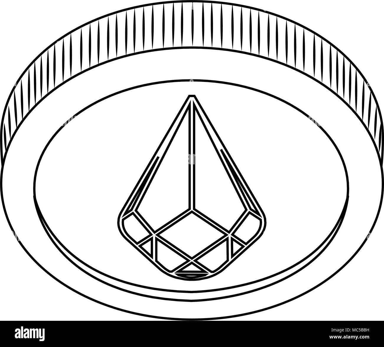 Abstract virtual coin Stock Vector Image & Art - Alamy