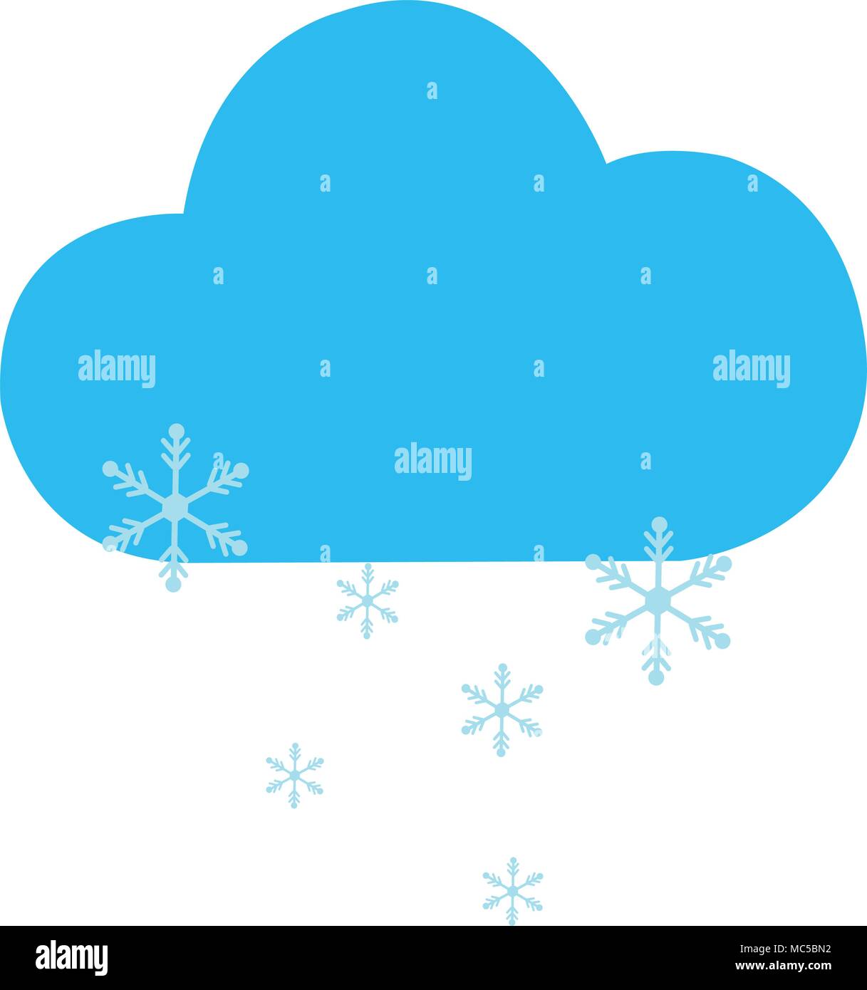 Snow Symbol Weather Forecast High Resolution Stock Photography and ...
